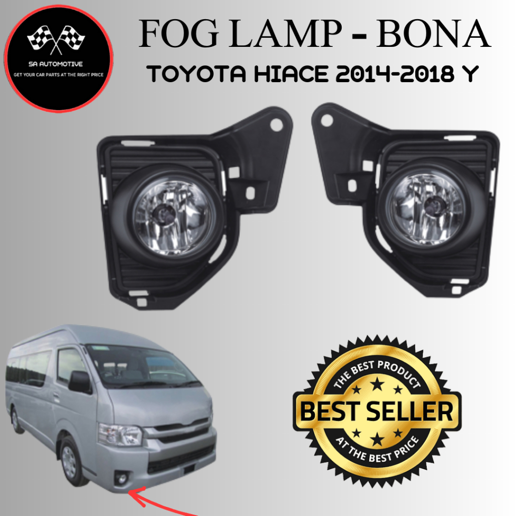 TOYOTA HIACE 2014~2019 OEM FOG LAMP FOG LIGHT FOGLAMP FULL SET | Shopee ...