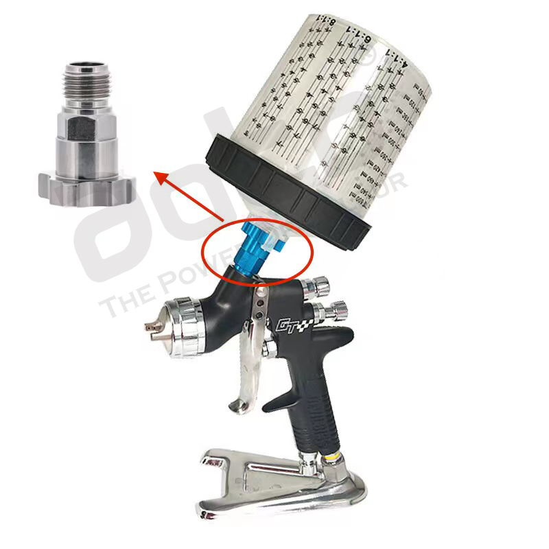 Gravity Feed Spray Gun PPS/ Disposable Paint Mixing Cup Adapter ...