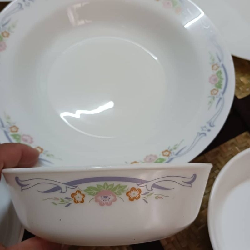 Pyrex vintage set pinggan mangkuk | Shopee Malaysia