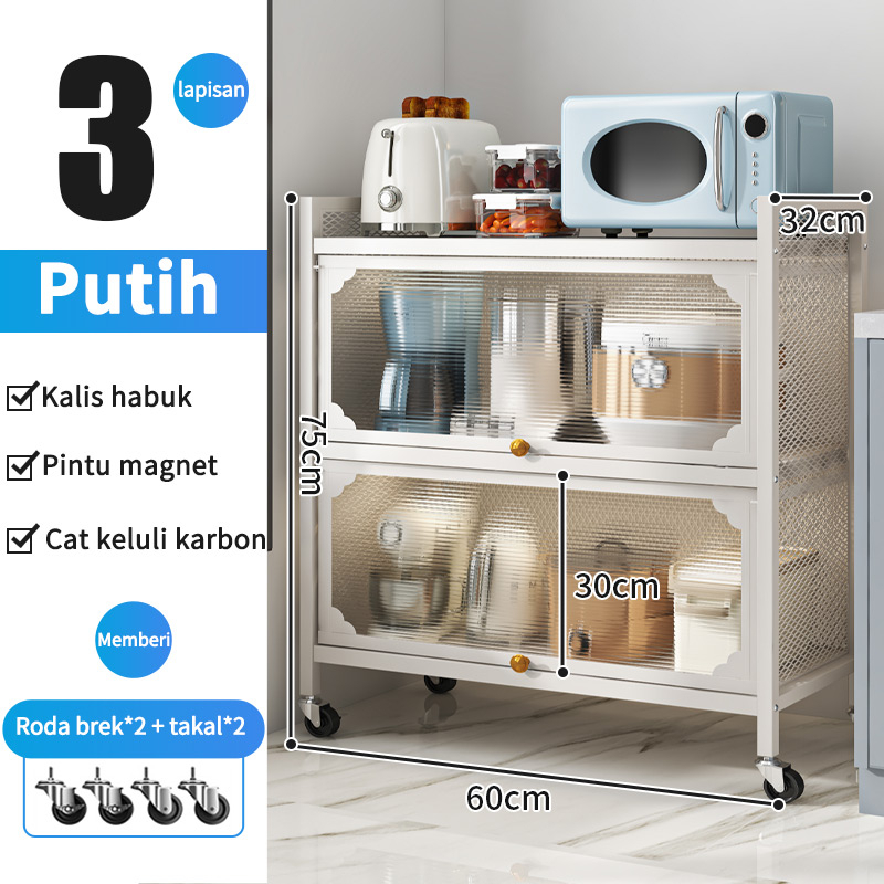 Rak Kabinet Dapur Kitchen Cabinet Rack Microwave Oven Cabinet Kitchen ...