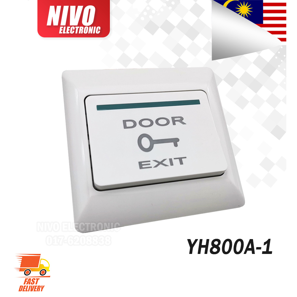 Door Access Exit Button Switch YH800A-1 Plastic Exit Switch / Exit Push Button | Shopee Malaysia