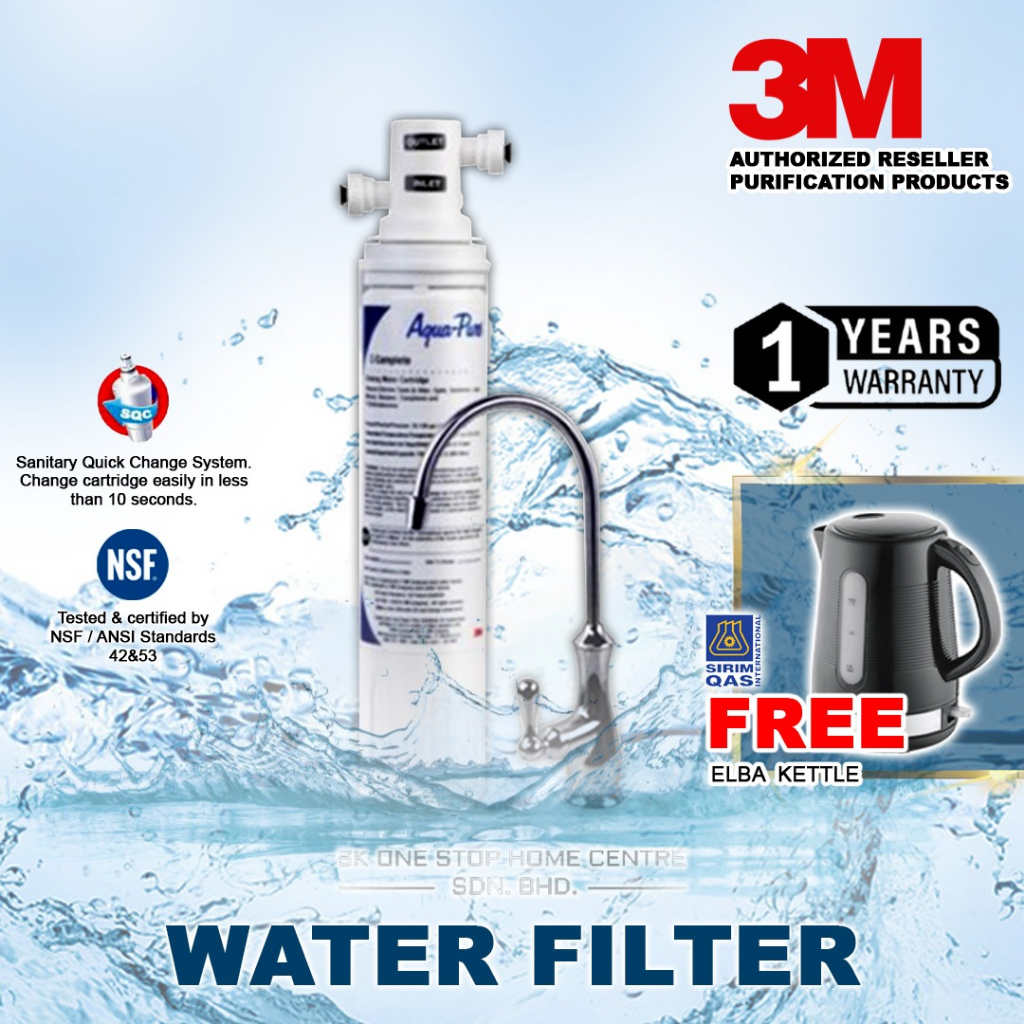 3M AP Easy Complete Drinking Water Filter System with Installation / 3m ...