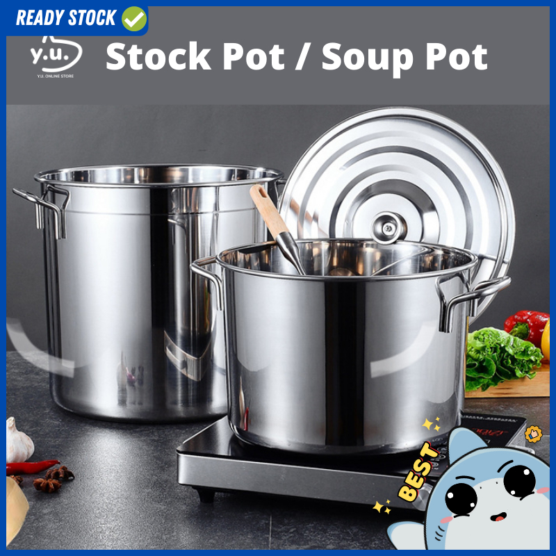 YU Online - Periuk Stok Keluli Tahan Karat Tebal / Thick Stainless ...