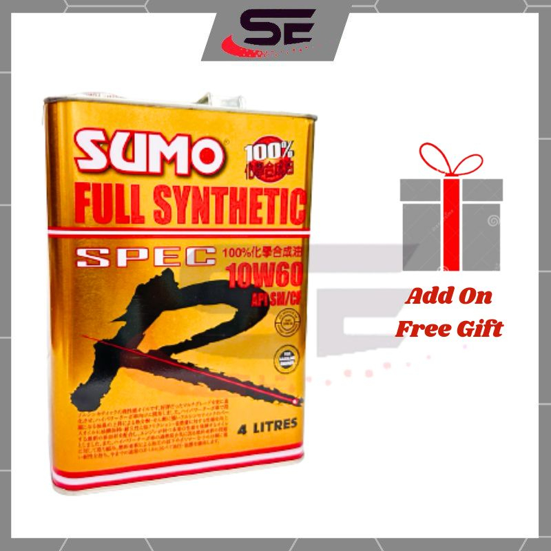 SUMO Engine Oil 10w60 4litre Full Synthetic Spec R Minyak Hitam Engine ...