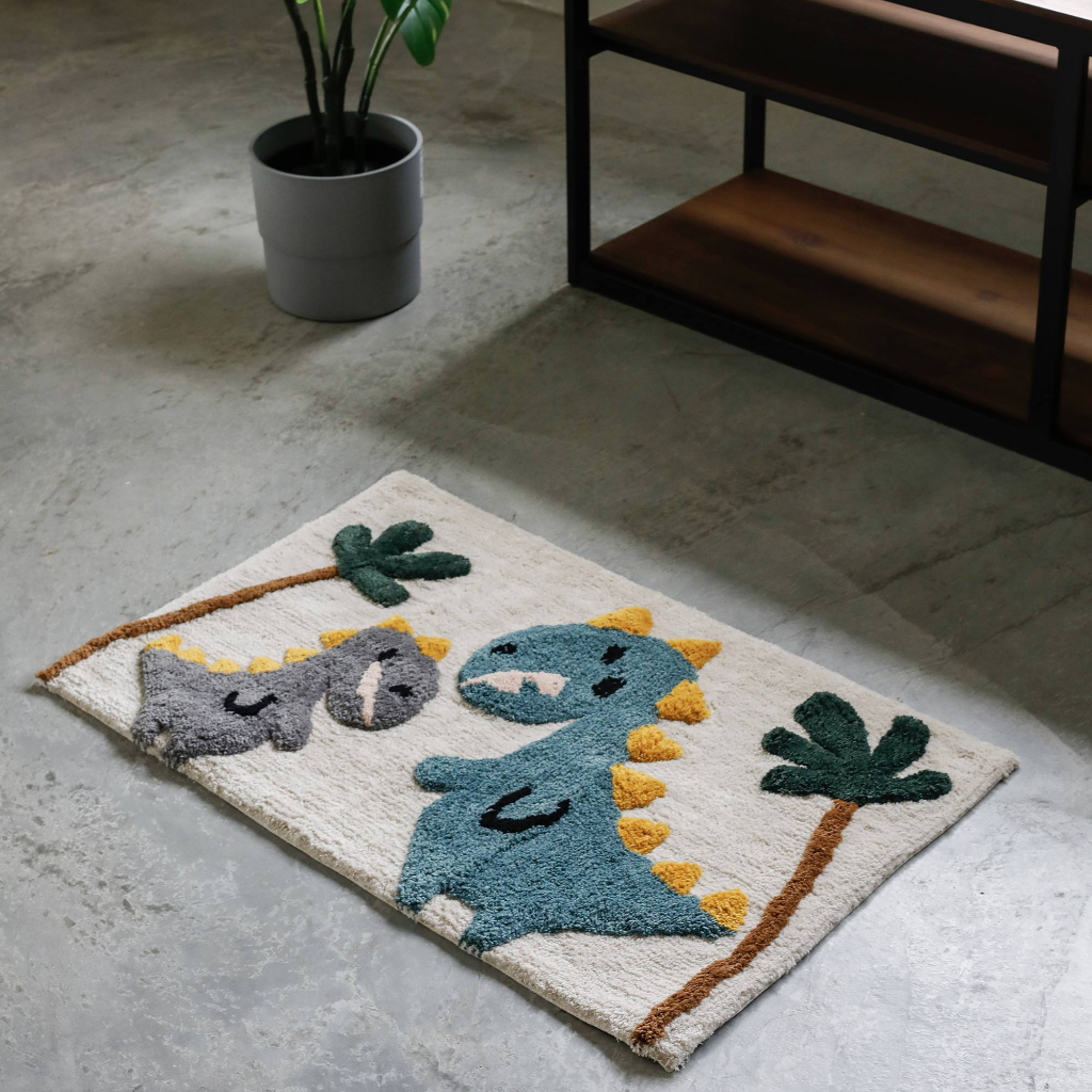 Kids Tufted Bath Rug - Dino Day Out | Shopee Malaysia