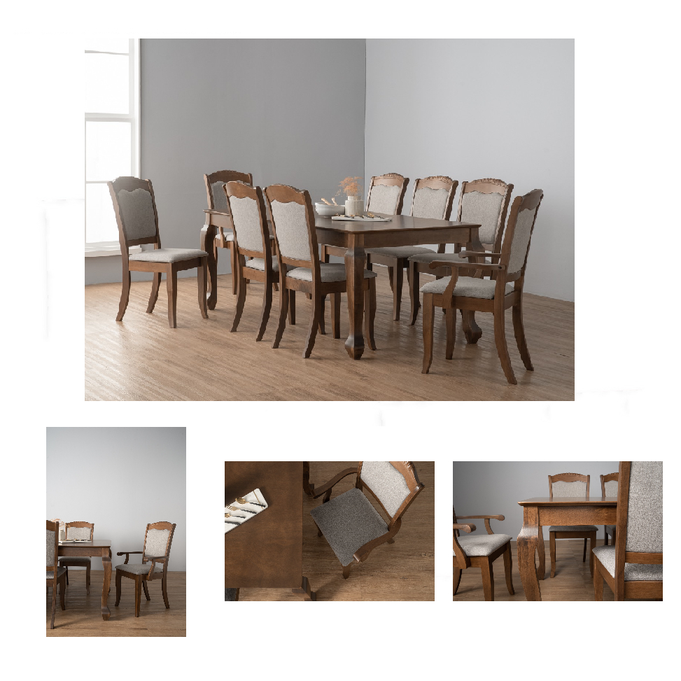 LOTUM 2M Dining Table 6 Seater Dining Table 8 Seater Dining Table Meja ...