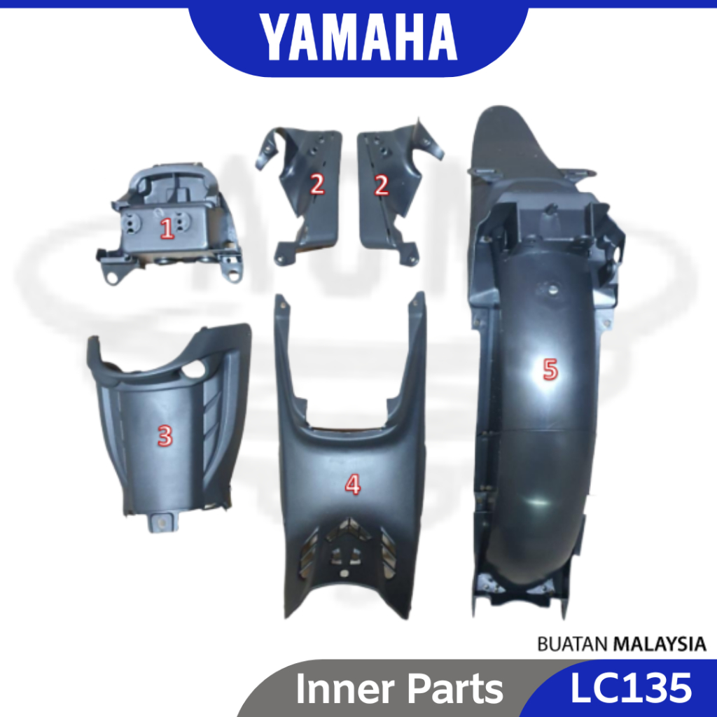 YAMAHA 135LC V1 Full Set Inner Non Color Body Parts Cover LC135 LC LCV1 ...