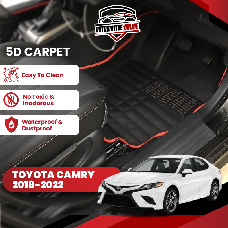 Toyota Camry 2018-2022 5D Carpet Car Mat Floor Mat OEM Karpet Car ...