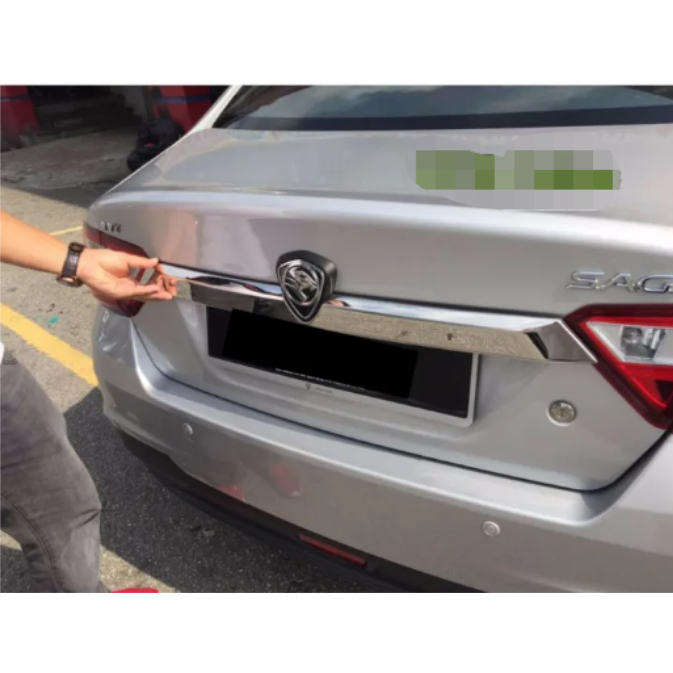 Proton Saga VVT 2016 Above Stainless Steel Chrome Upgrade Rear Trunk ...