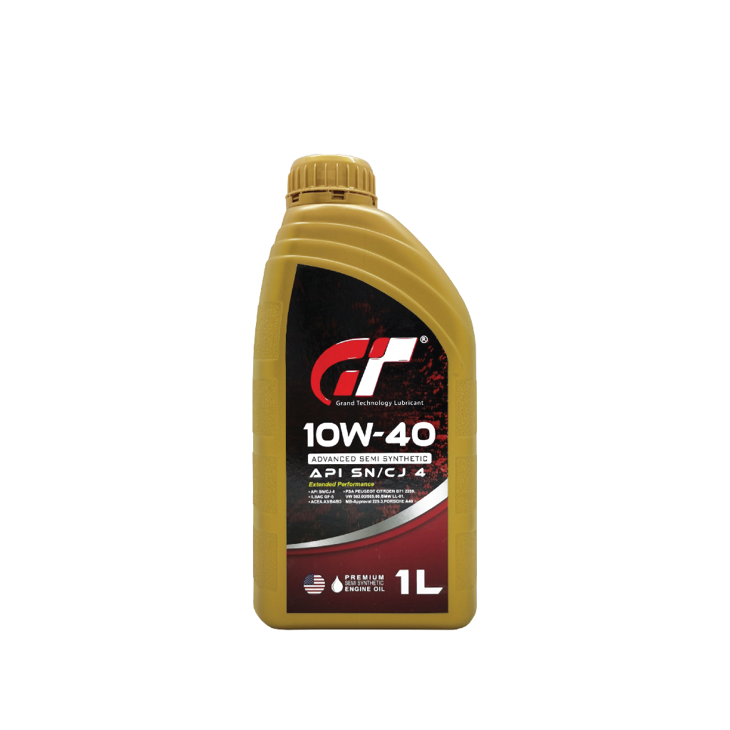 GT 10W40 Semi Synthetic Car Engine Oil 4L & 1L - Minyak Hitam Enjin ...