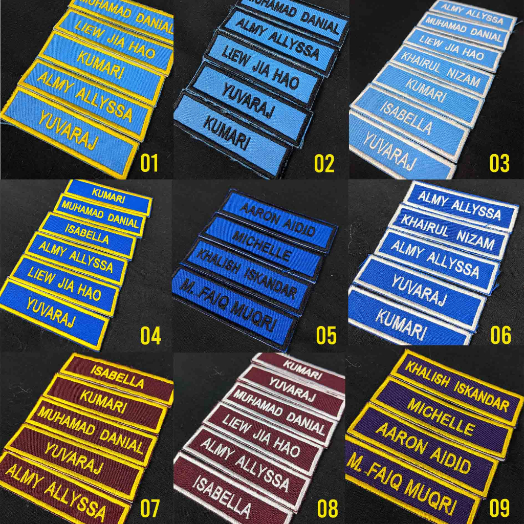 [ 1 PCS ] NAME TAG/ NAMETAG KAIN / TANDA NAMA KAIN / TANDA NAMA SEKOLAH ...