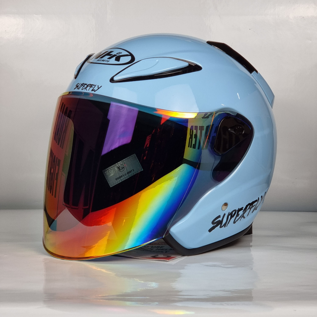 NHK Helmet X SUPERFLY R6 v2 Solid (T.Blue Glossy) Helmet NHK Open face ...