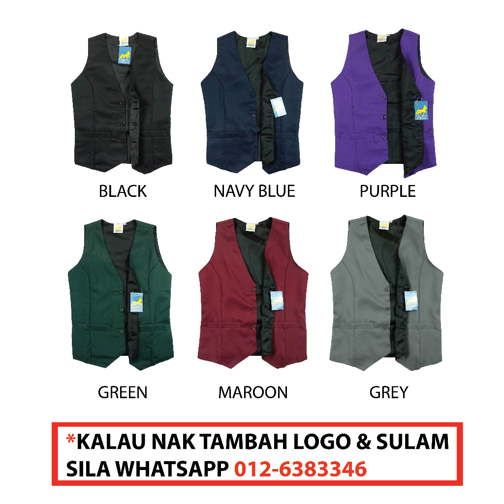 VEST PENGAWAS HARGA BORONG / READY STOCK - VEST SEKOLAH - SEKOLAH ...