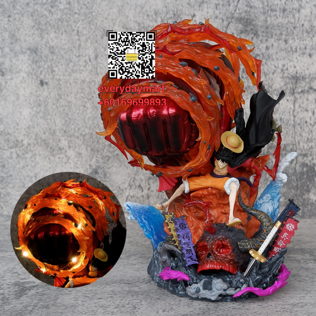 ONE PIECE🔥MONKEY D. LUFFY FIREBALL 21cm🔥ACTION FIGURE TOYS STATUES💥 ...