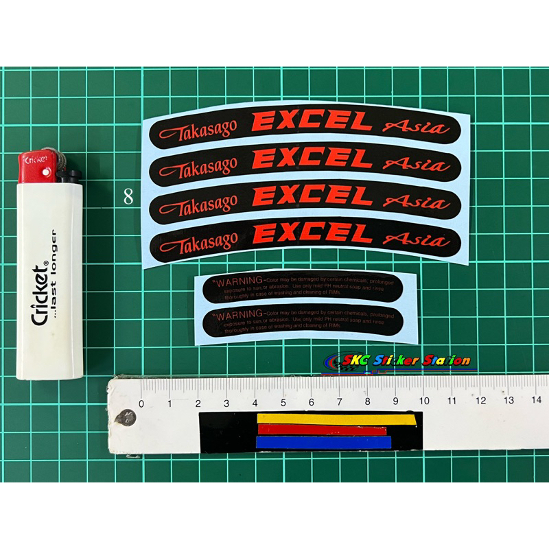 Sticker Rim Motor Takasago Excel Rim / Taksago Excel Asia (set with ...