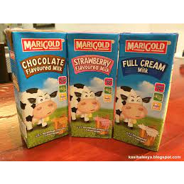 Marigold UHT Milk (1 carton x 24 kotak 200 ml) Chocolate / Strawberry ...