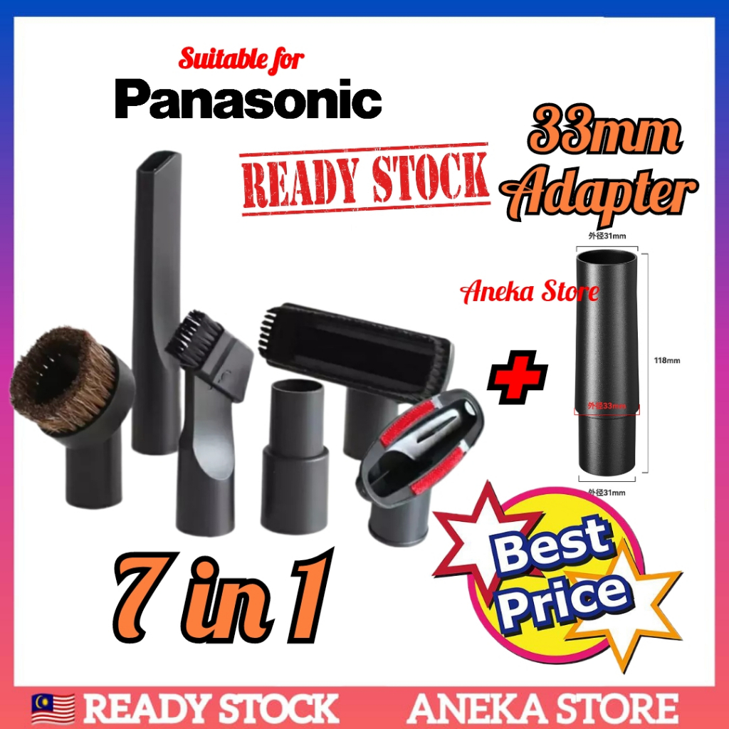 🔥7 In 1🔥 Suitable for Panasonic National Vacuum Cleaner Brush Nozzle ...