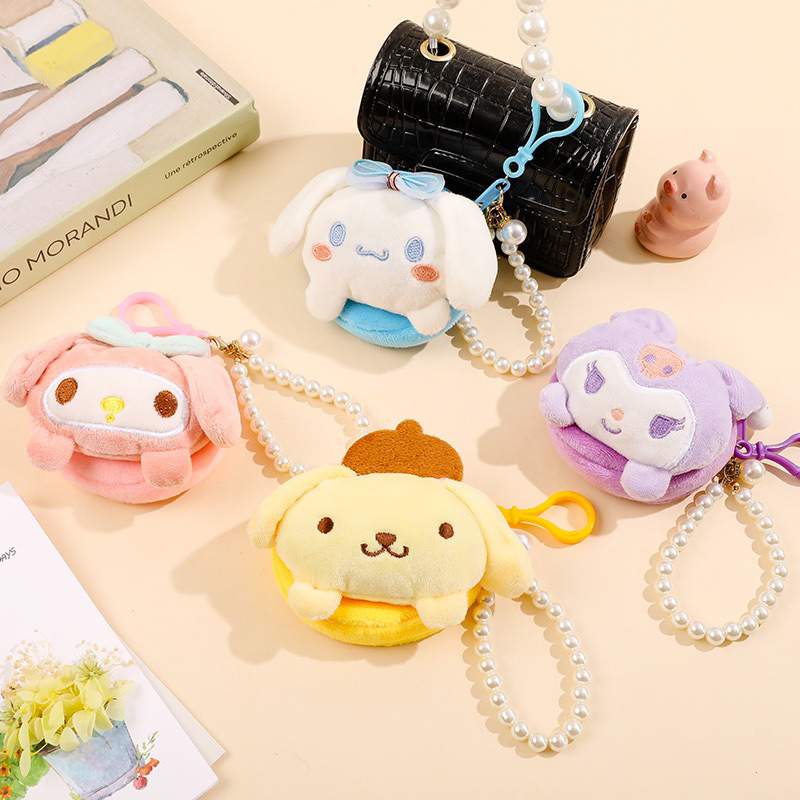 *UJV* Sanrio Cute Cartoon Plushie Mini Coins Wallet Kuromi Melody ...