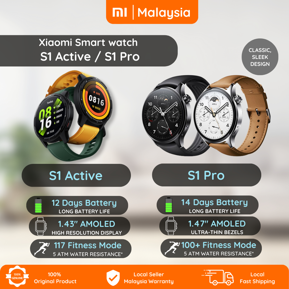 Xiaomi Watch S1 Pro / Xiaomi Watch S1 Active - 1.43" AMOLED Display ...