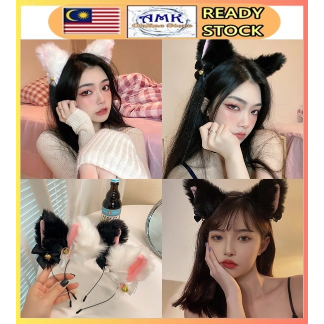 Cat Ears Headband Party Cosplay Hair Accessories Bells Cute Sexy Hairband Women Shopee Malaysia