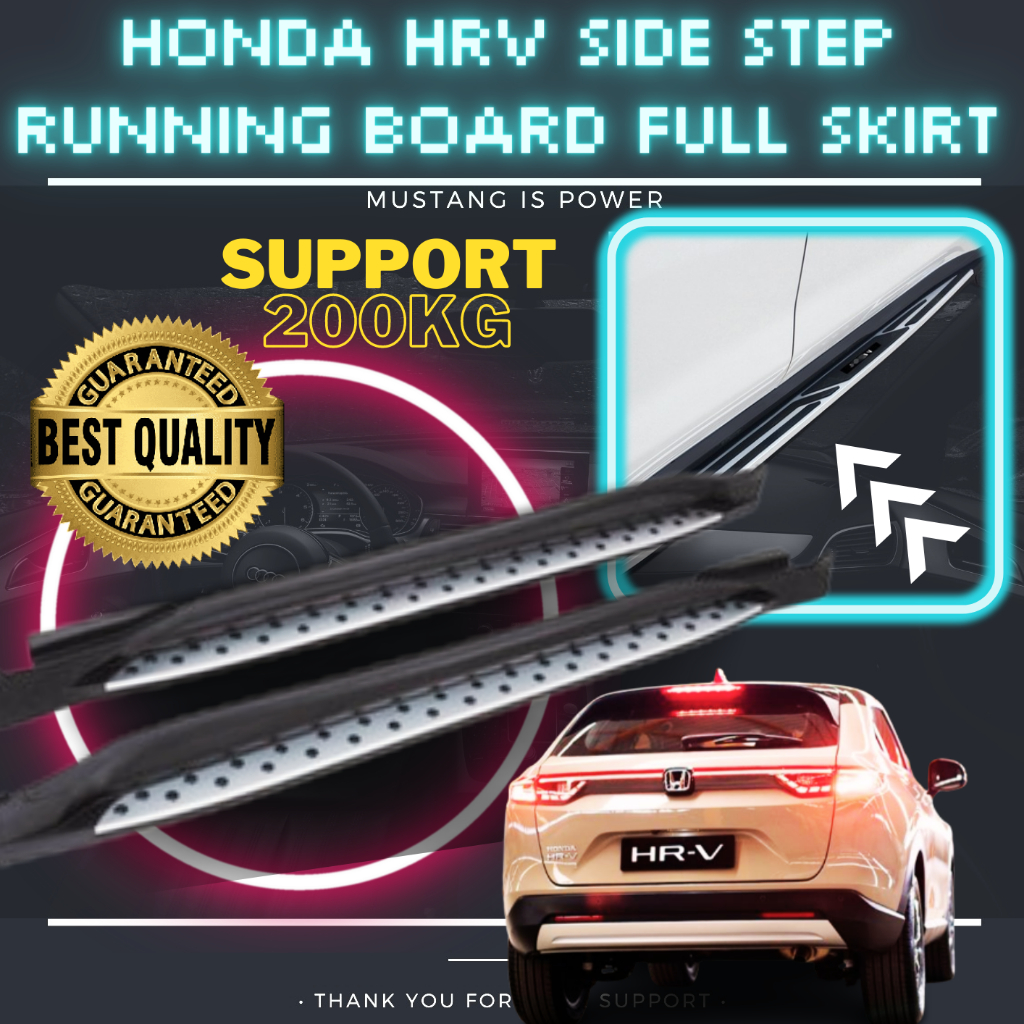 HONDA H-RV HRV 2015-2019 SIDE STEP RUNNING BOARD FULL SKIRT | Shopee ...
