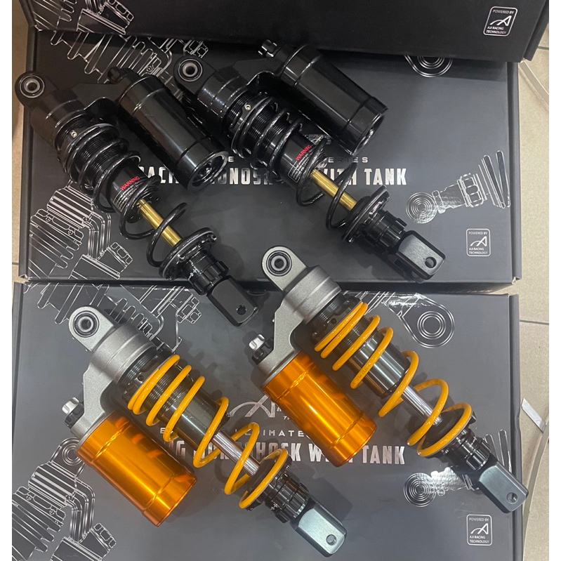 AJI RACING NVX 155 LOWER 30MM ABSORBER SET -275MM WITH GAS TANK PHANTOM ...