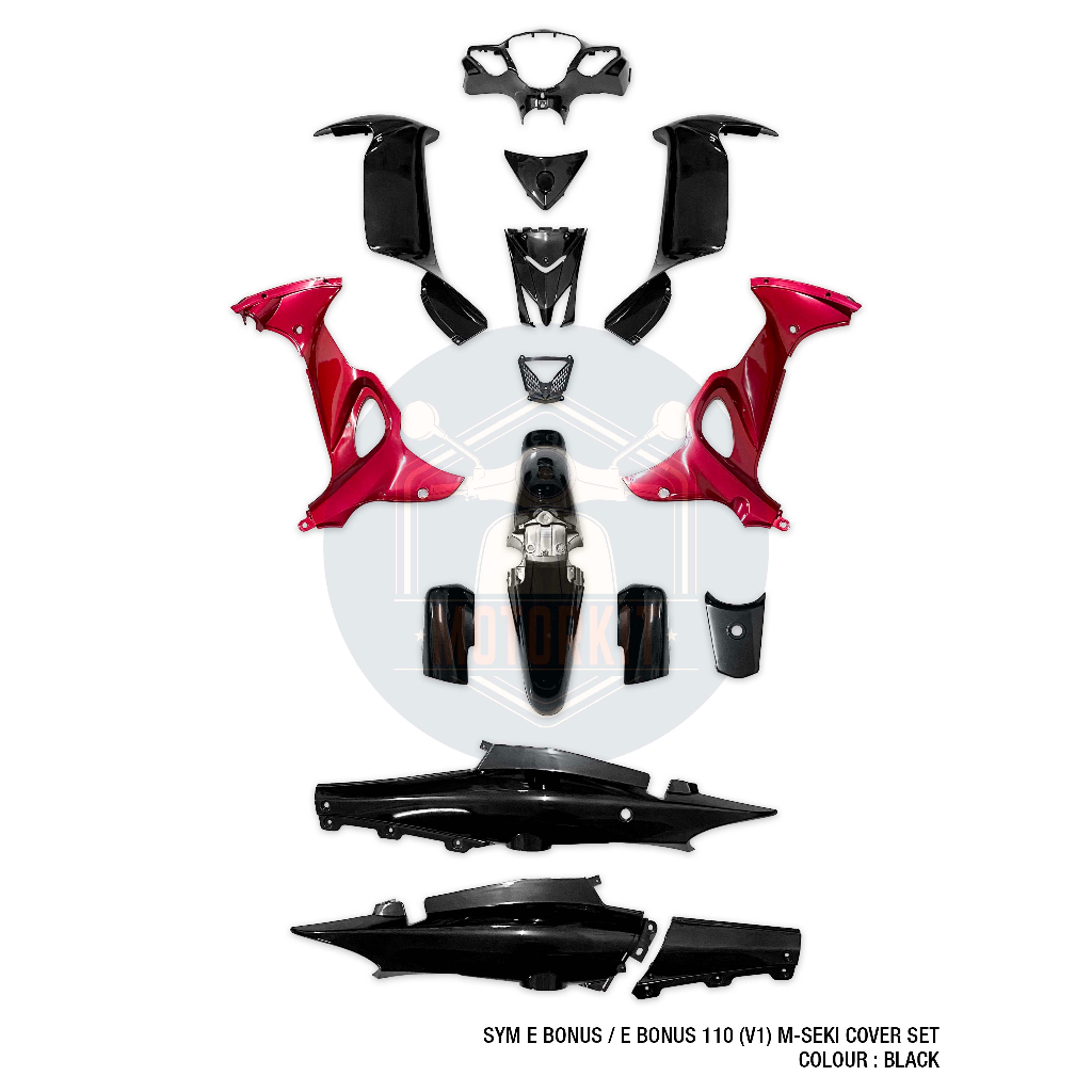 SYM E BONUS E BONUS 110 EBONUS110 V1 M-SEKI COVER SET COVERSET | Shopee ...