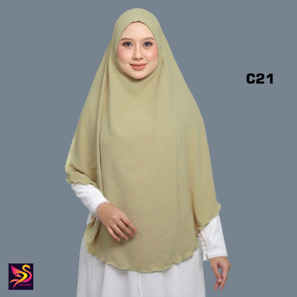 Khimar Sarung | Tudung Labuh Tali | Cotton CEY | Shopee Malaysia