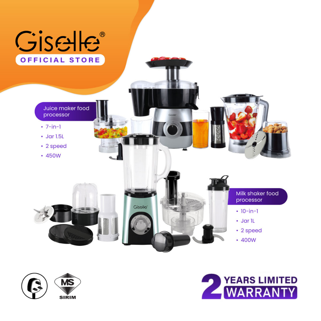 Giselle Pro Multifunction 7 in 1 / 10 in 1 Blender Food & Juice ...