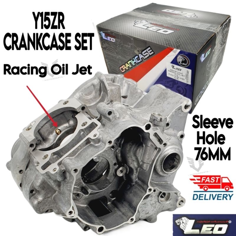 Y15ZR Y15 RACING CRANKCASE SET RACING + OIL JET LEO THAILAND TEBAL ISI ...