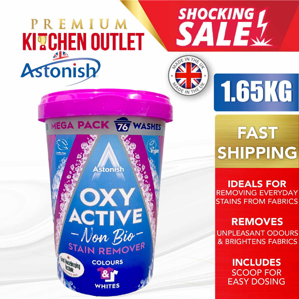 Astonish 1.65KG Oxy Active Fabric Stain Remover CLN-C1425PE | Shopee Malaysia