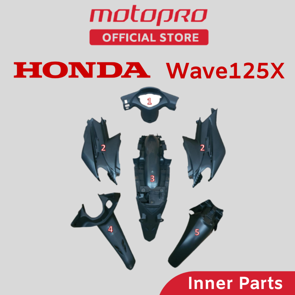 HONDA Wave125X Inner Non Color Parts Coverset Body Cover Set Wave 125X ...
