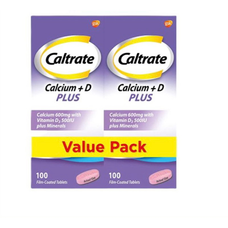 Caltrate Calcium 600 + D Plus (100x2) | Shopee Malaysia