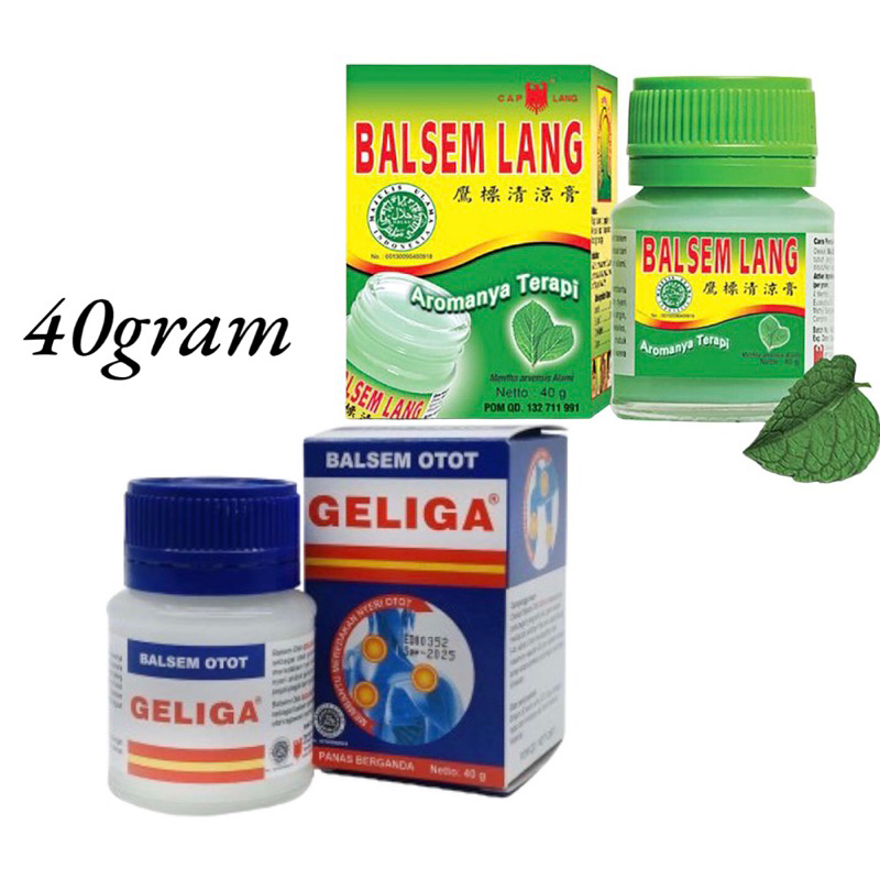 BALSEM OTOT GELIGA | BALSEM LANG [ Netto : 40g ] EAGLE BALM Aromatic ...