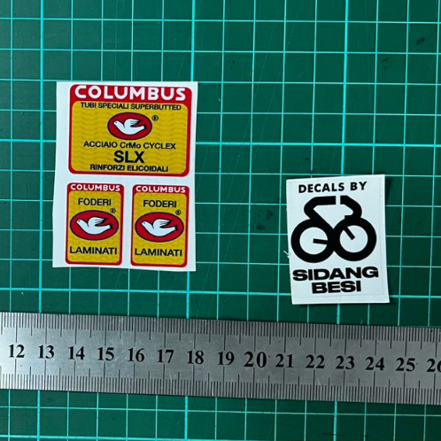 Columbus SLX tubing decals sticker for vintage roadbike | Shopee Malaysia
