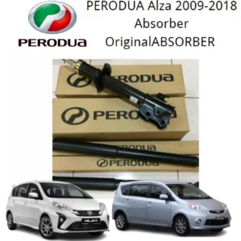 ORIGINAL PERODUA ALZA 2009-2018 ABSORBER FRONT DEPAN REAR BELAKANG 100% ...