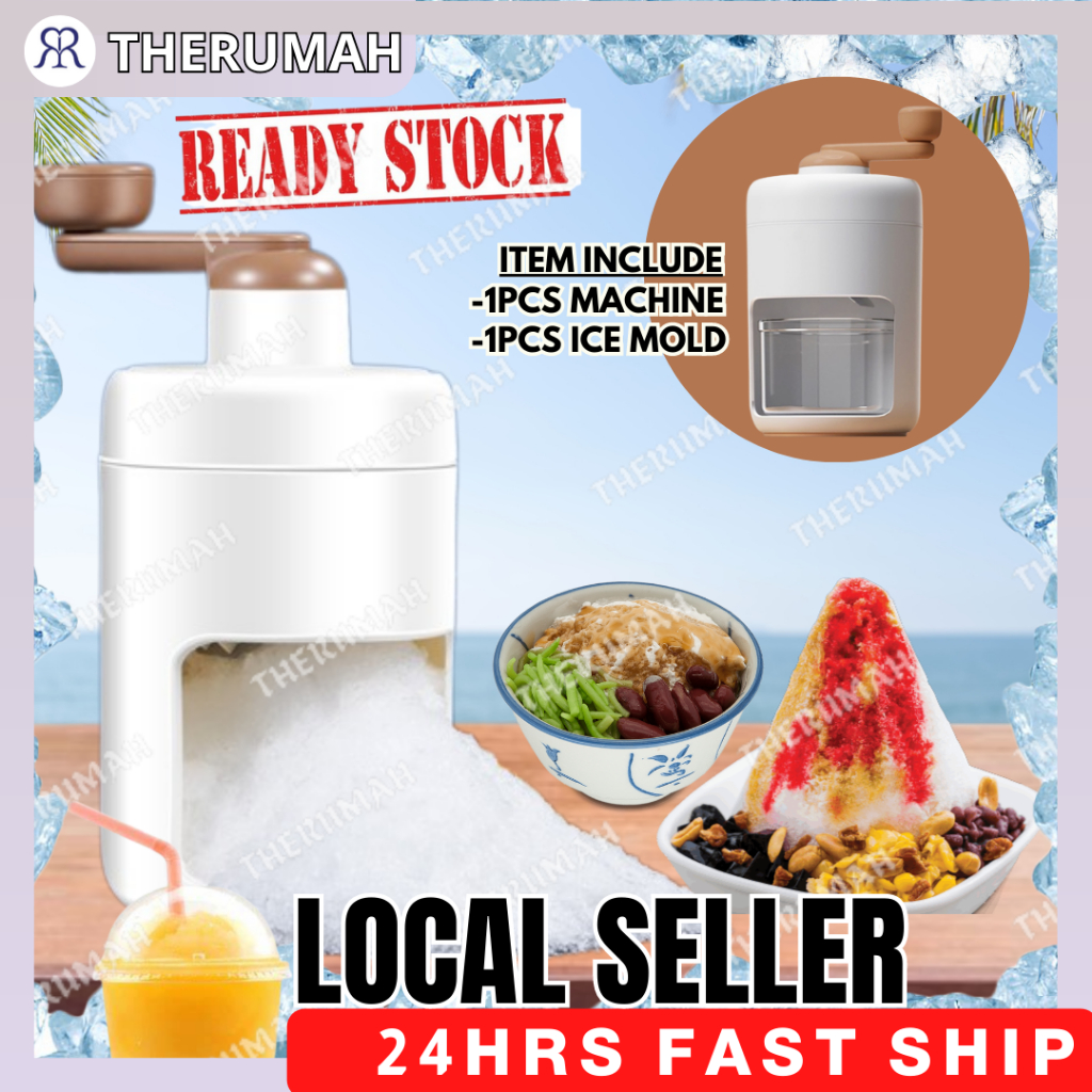 Mini Ice Shaving Machine Homemade Ice Cotton Ice Crusher Ice Shaver ...