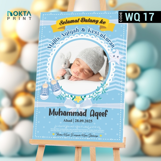 💖Welcome Board Aqiqah💖Majlis Kesyukuran | Welcome Board | Sticker ...