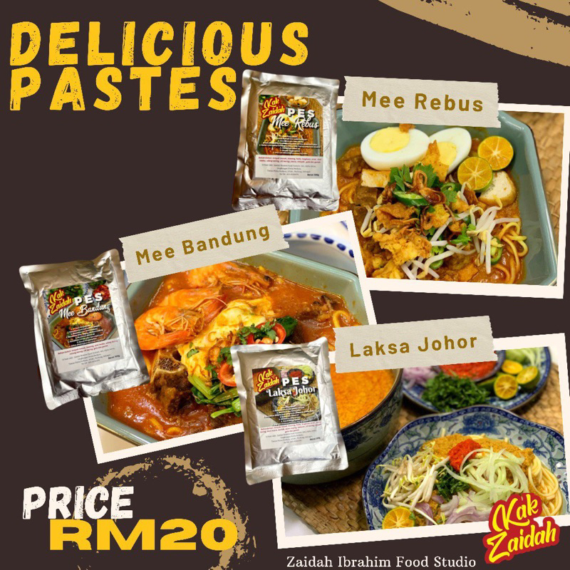 Pes Laksa Johor| Rempah masakan Mee Rebus| Bandung Kak Zaidah Food ...
