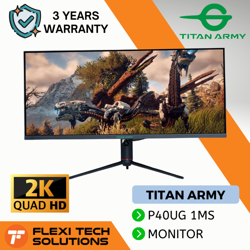 Flexi Tech TITAN ARMY 40 inch IPS Ultrawide WQHD 2K 144Hz 1ms HDR ...
