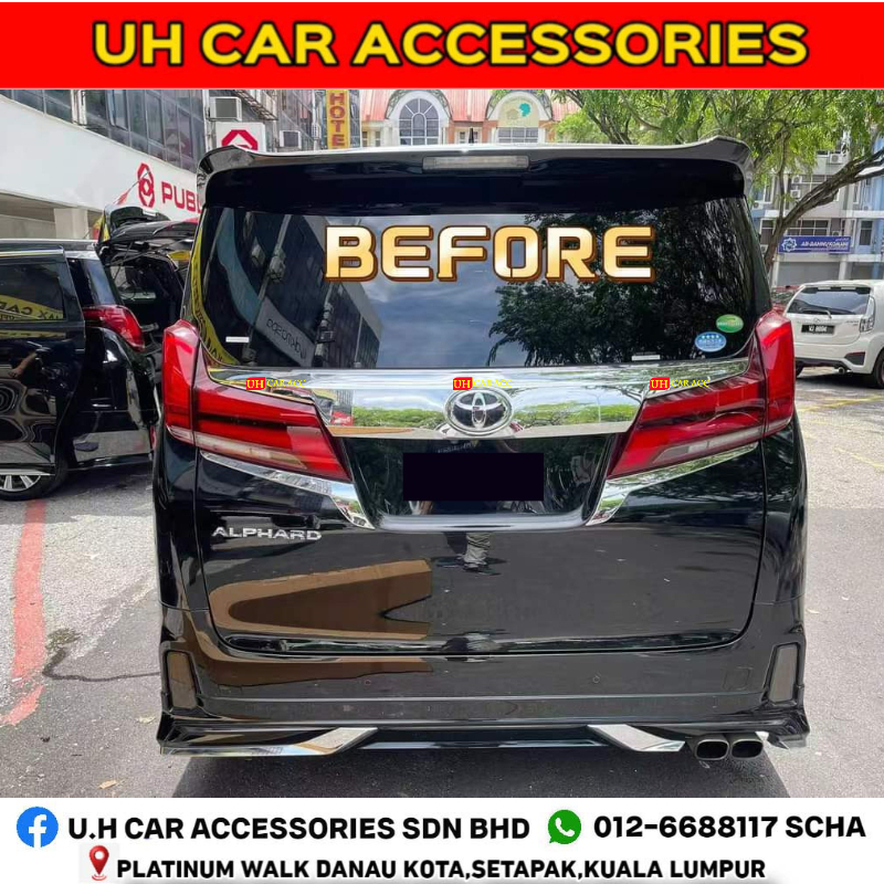 TOYOTA ALPHARD AGH30 2018-2023 REAR CENTRE TAILGATE GARNISH LED TAIL ...