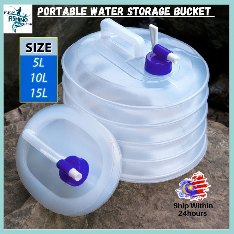 Foldable High Capacity Camping Water Bottle Storage Container Bekas ...