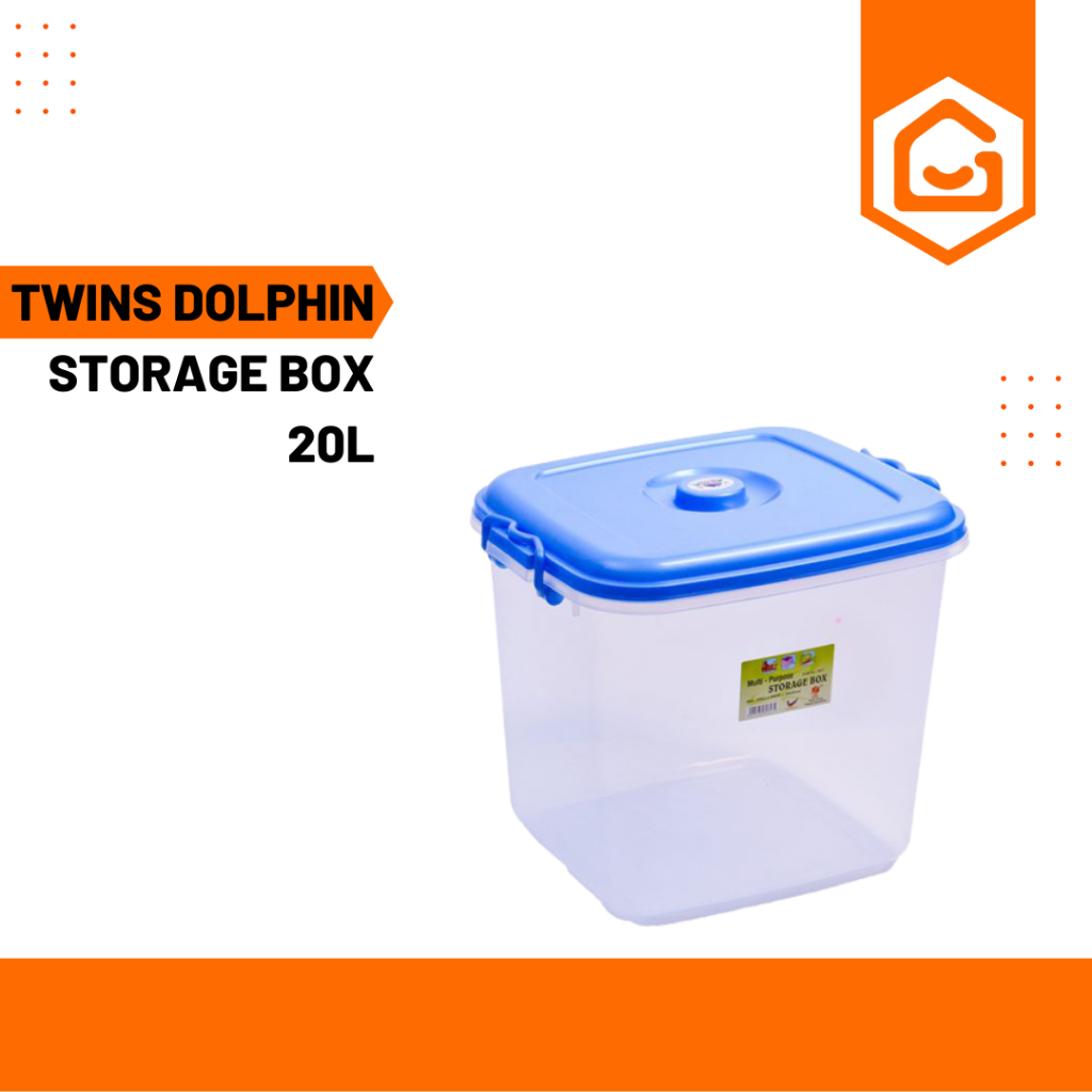 TWINS DOLPHIN STORAGE BOX 20L 3816 | Shopee Malaysia