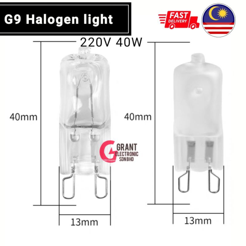 Center Super Bright G9 Halogen Light Bulb 40w Halogen G9 220V Warm ...