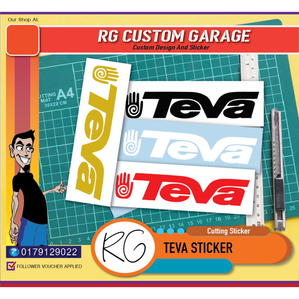 teva stickers (cutting sticker) | Shopee Malaysia