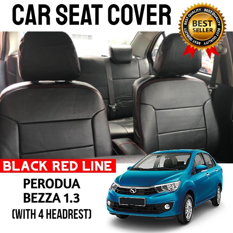 PERODUA Seat Cover Semi Leather PVC Waterproof with 0.8CM Sponge Front ...