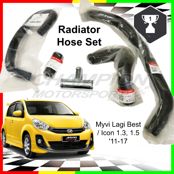 Original Perodua Myvi Lagi Best / Icon 1.3, 1.5 2011-2017 Radiator Hose ...