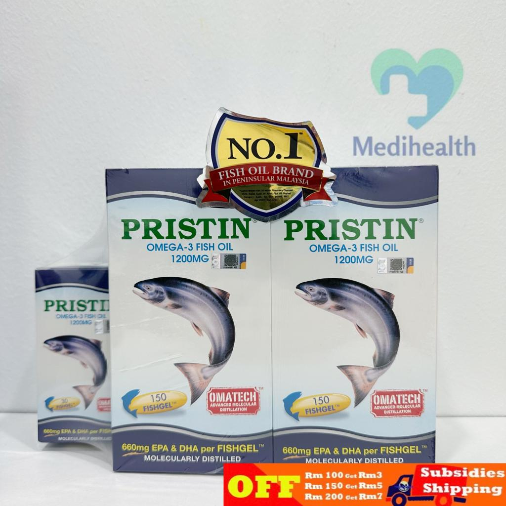 PRISTIN OMEGA-3 FISH OIL 1200MG（2X150'S+30'S) | Shopee Malaysia