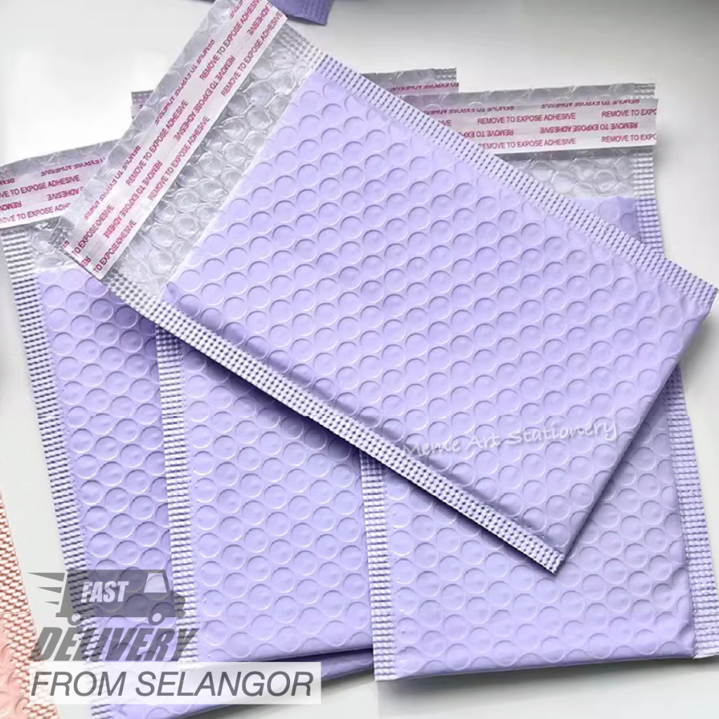 MEME Yam Purple Color Bubble Envelope Parcel Bag Courier Shockproof ...
