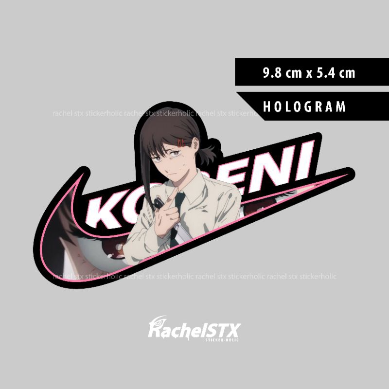 KOBENI nike swoosh sticker anime sticker chainsaw man | Shopee Malaysia